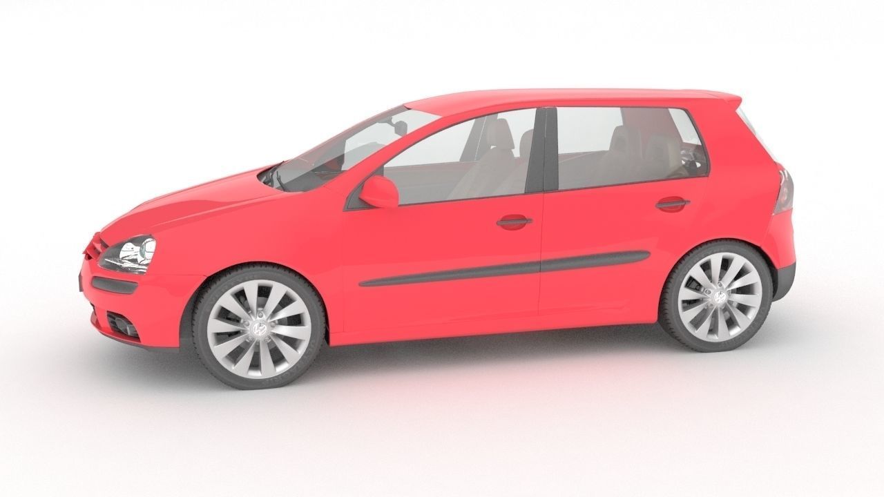 Volkswagen golf mk5 3D model | CGTrader