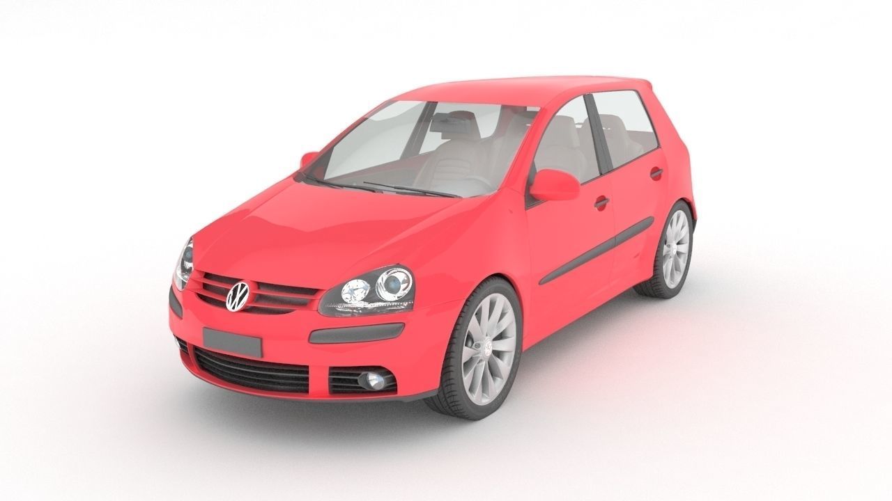 Volkswagen golf mk5 3D model | CGTrader