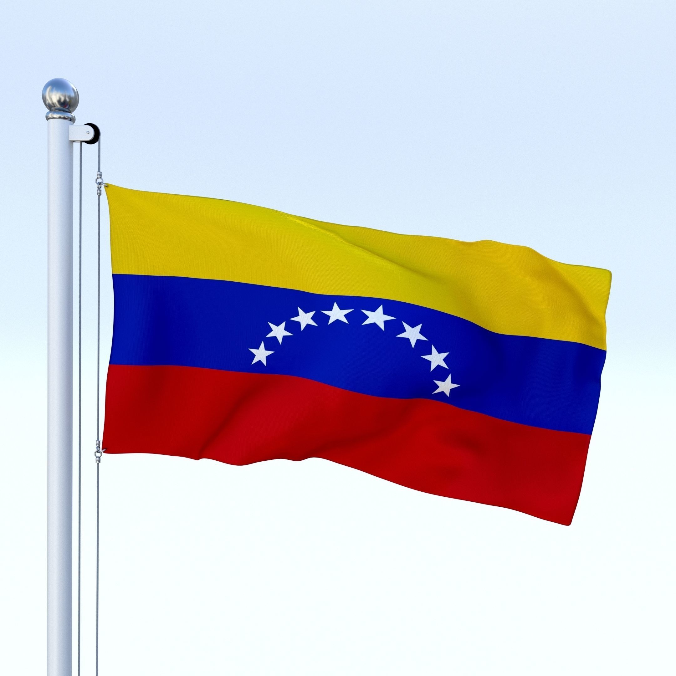 3D model Animated Venezuela Flag VR / AR / low-poly animated | CGTrader