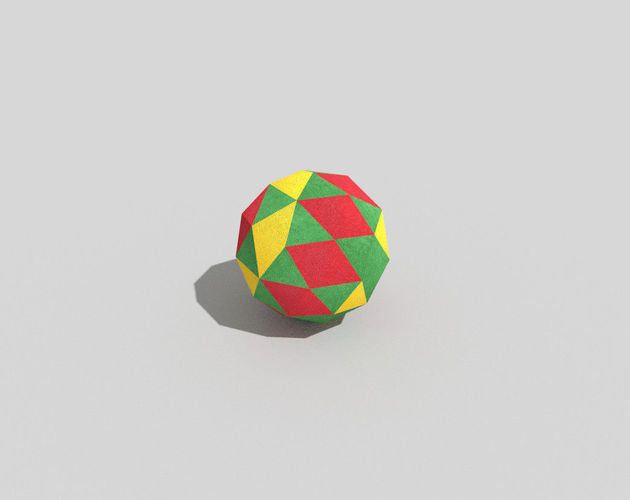 3D model low poly beach ball VR / AR / low-poly | CGTrader