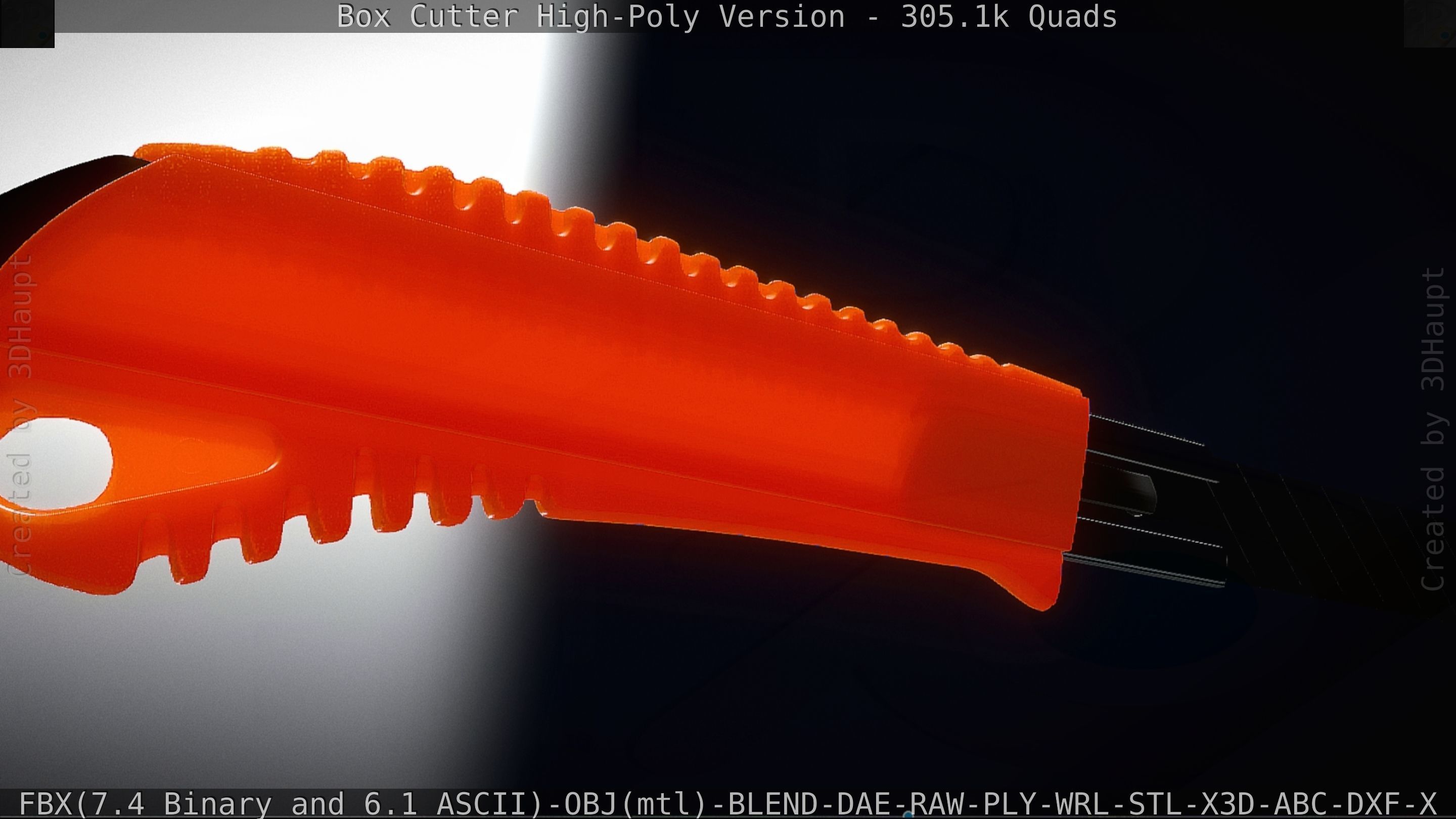 Box Cutter Highpoly Version 3D model animated rigged | CGTrader