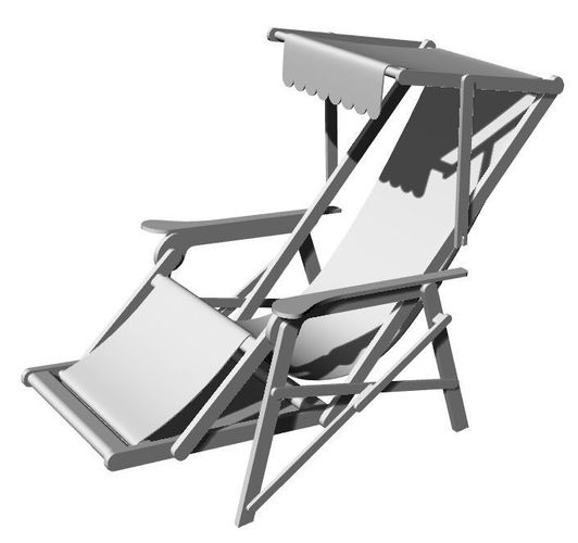 outside chair free 3D model | CGTrader
