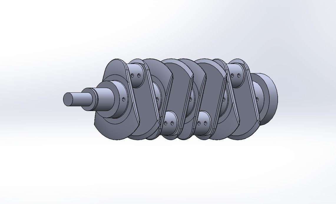 Crank-Saft crankshaft 3D model 3D printable | CGTrader