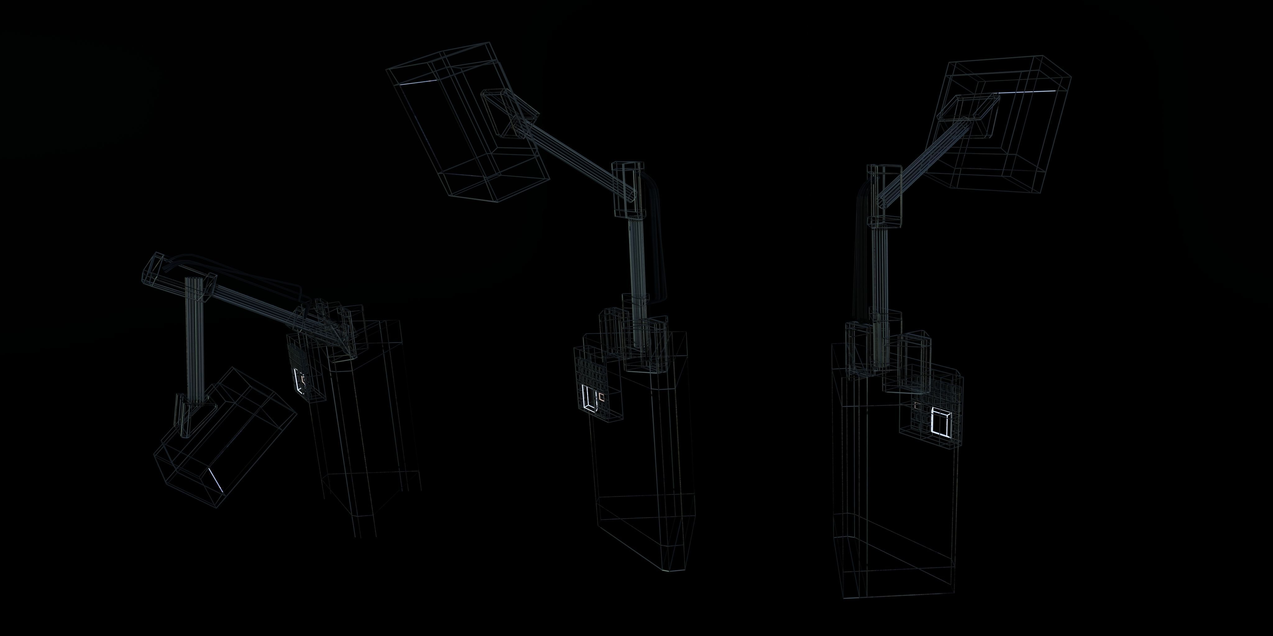 3D model Modular Electronics Scenery Props Environment Pack Sci Fi VR ...