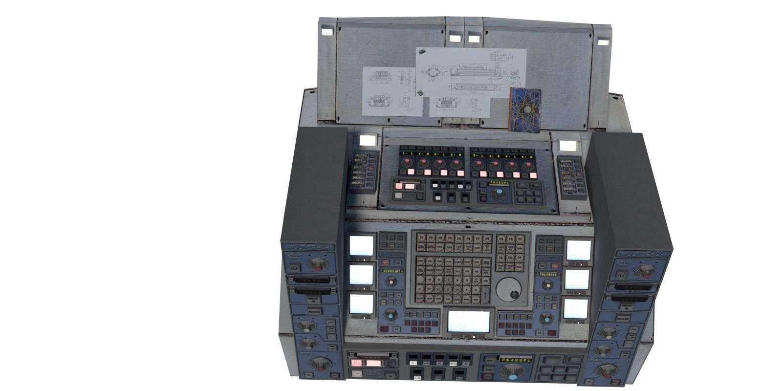 3D model Modular Electronics Scenery Props Environment Pack Sci Fi VR ...