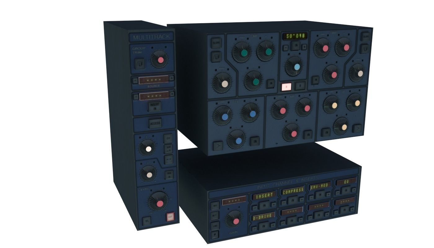 3D model Modular Electronics Scenery Props Environment Pack Sci Fi VR ...