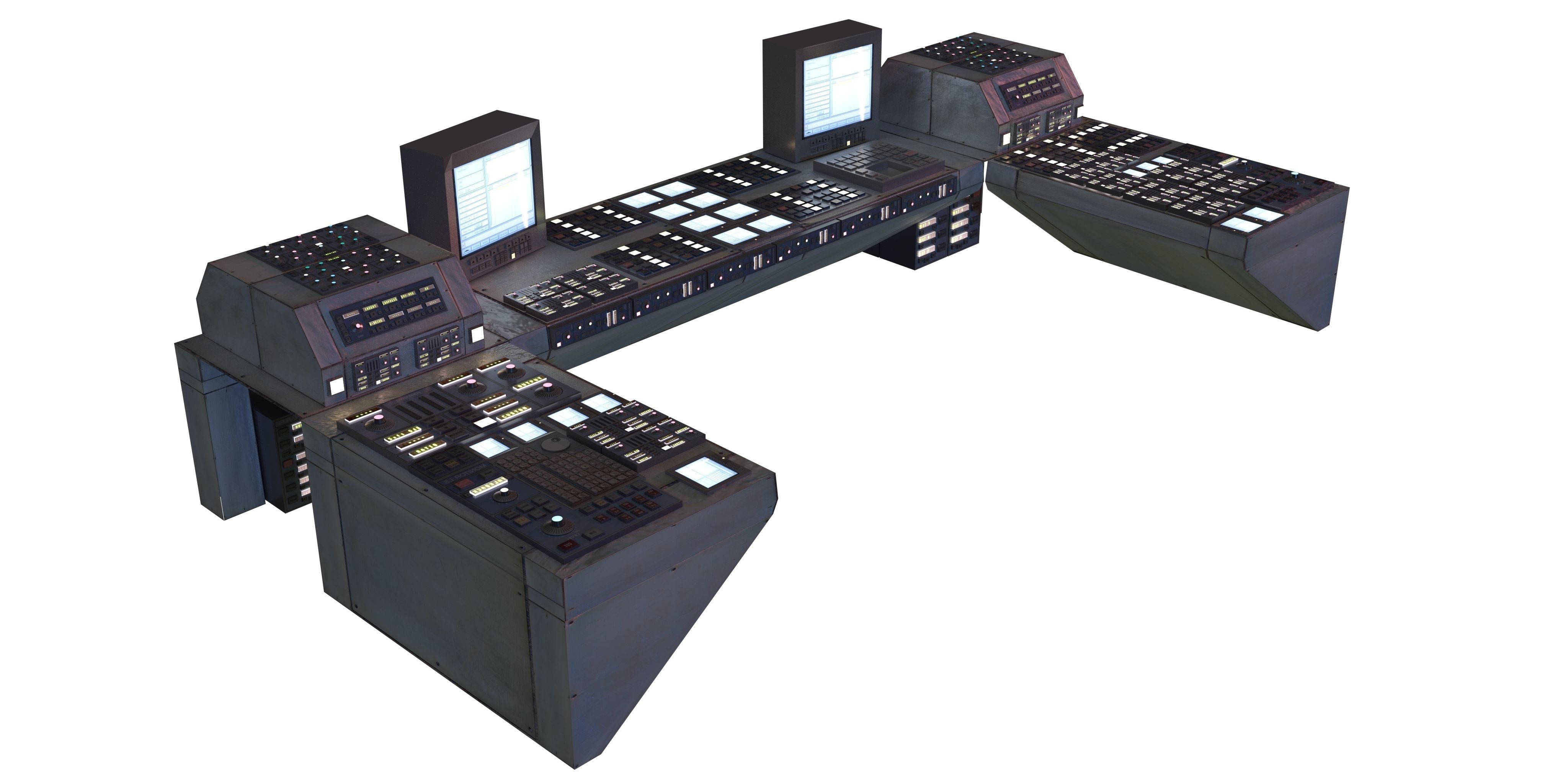 3D model Modular Electronics Scenery Props Environment Pack Sci Fi VR ...