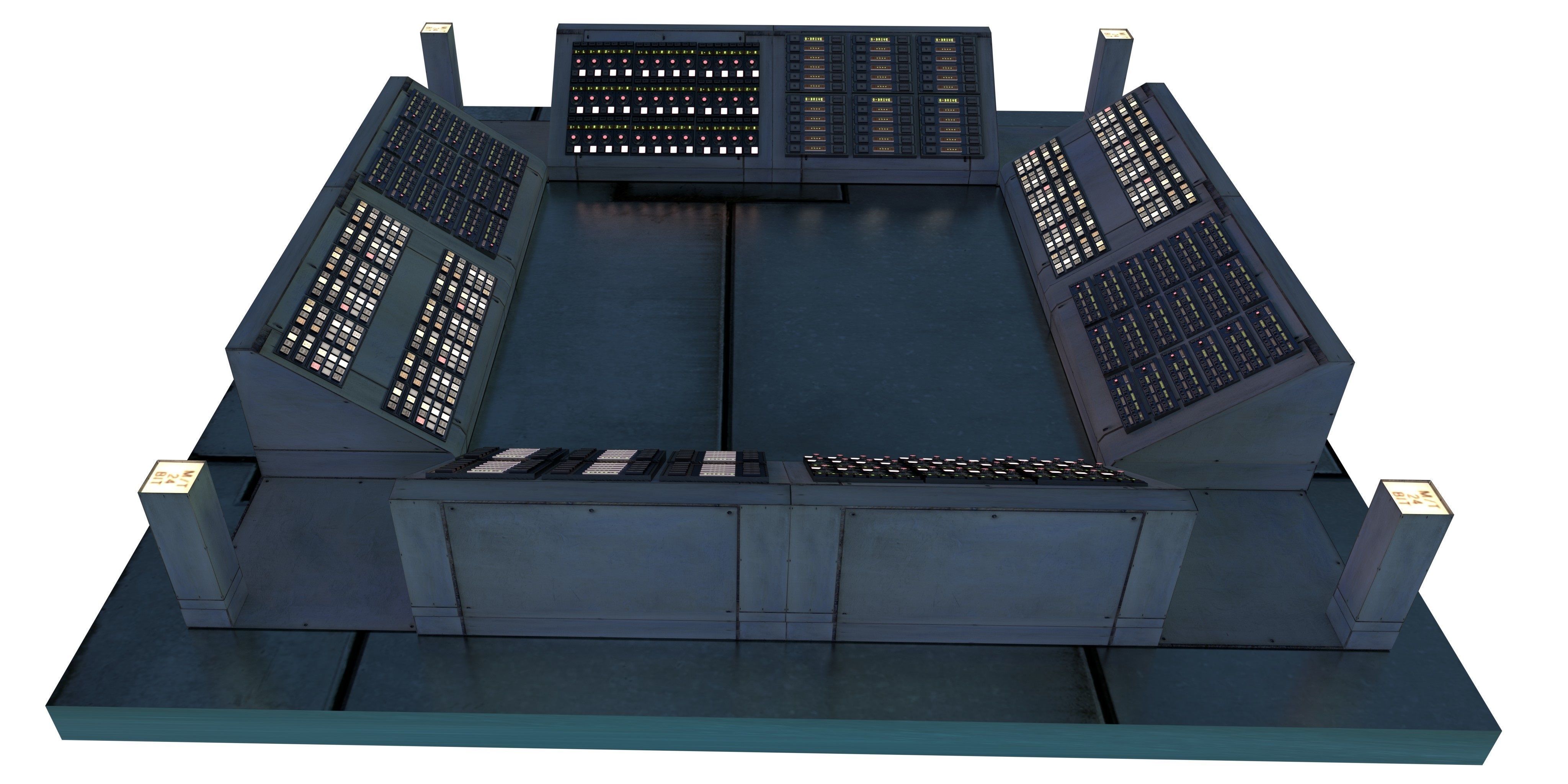 3D model Modular Electronics Scenery Props Environment Pack Sci Fi VR ...