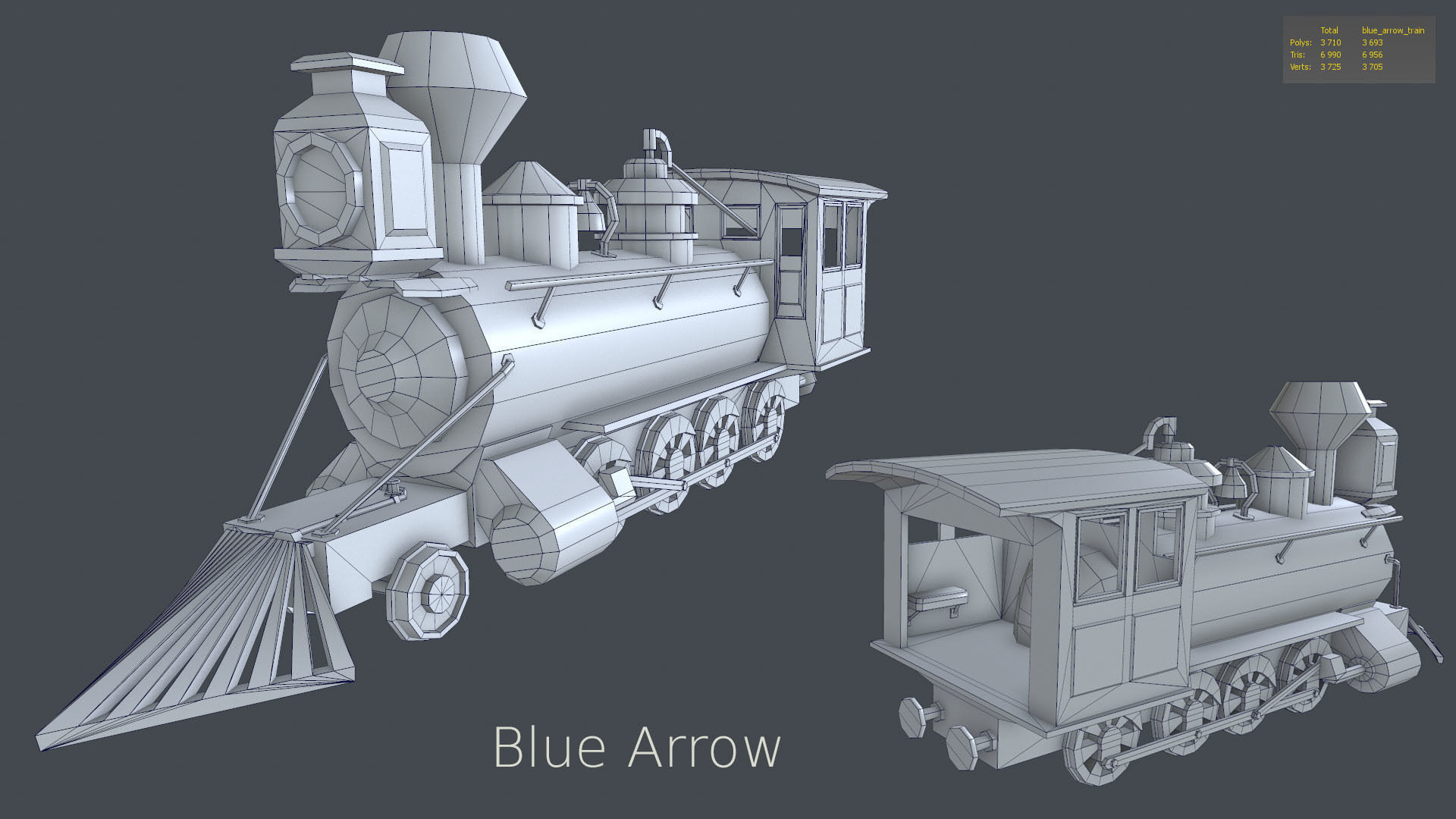 3D model Locomotive VR / AR / low-poly | CGTrader