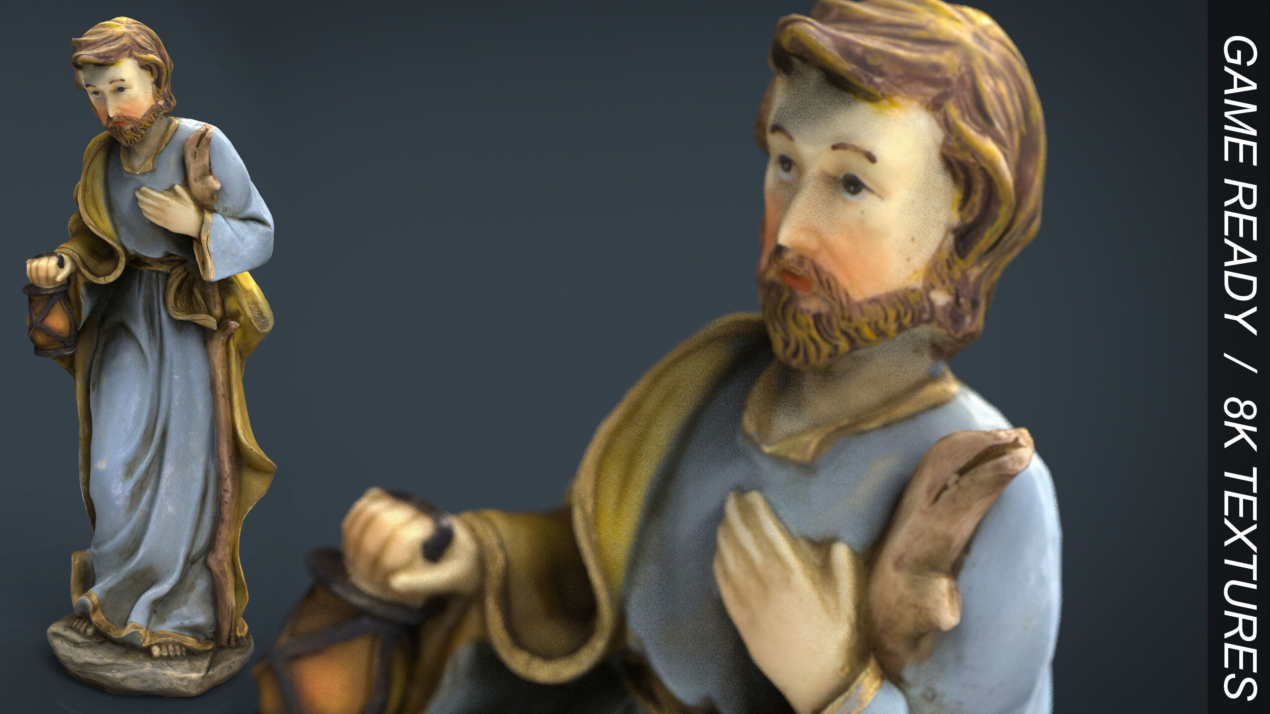 3D model Saint Joseph VR / AR / low-poly | CGTrader
