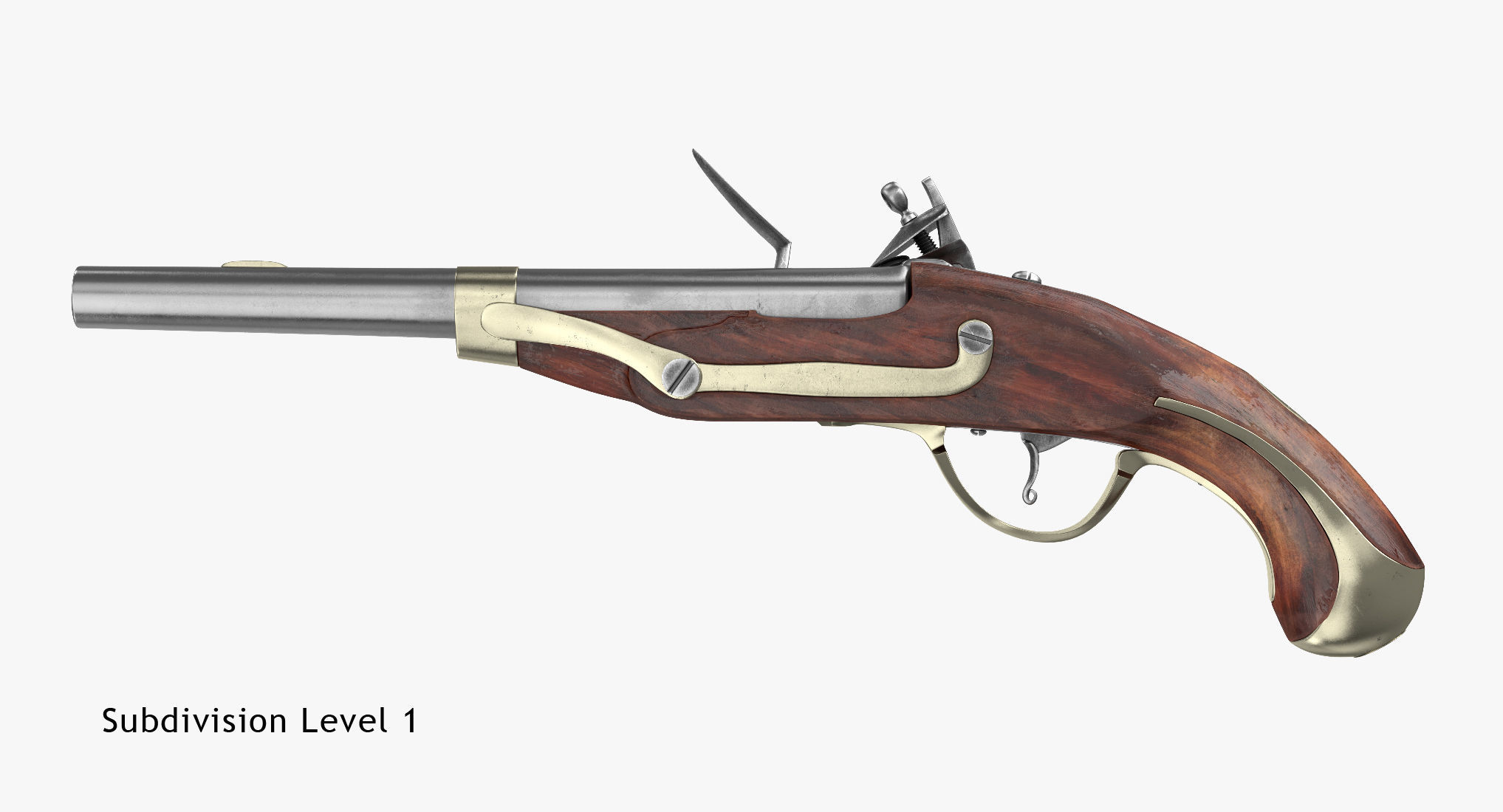Flintlock Pistol 3D model | CGTrader