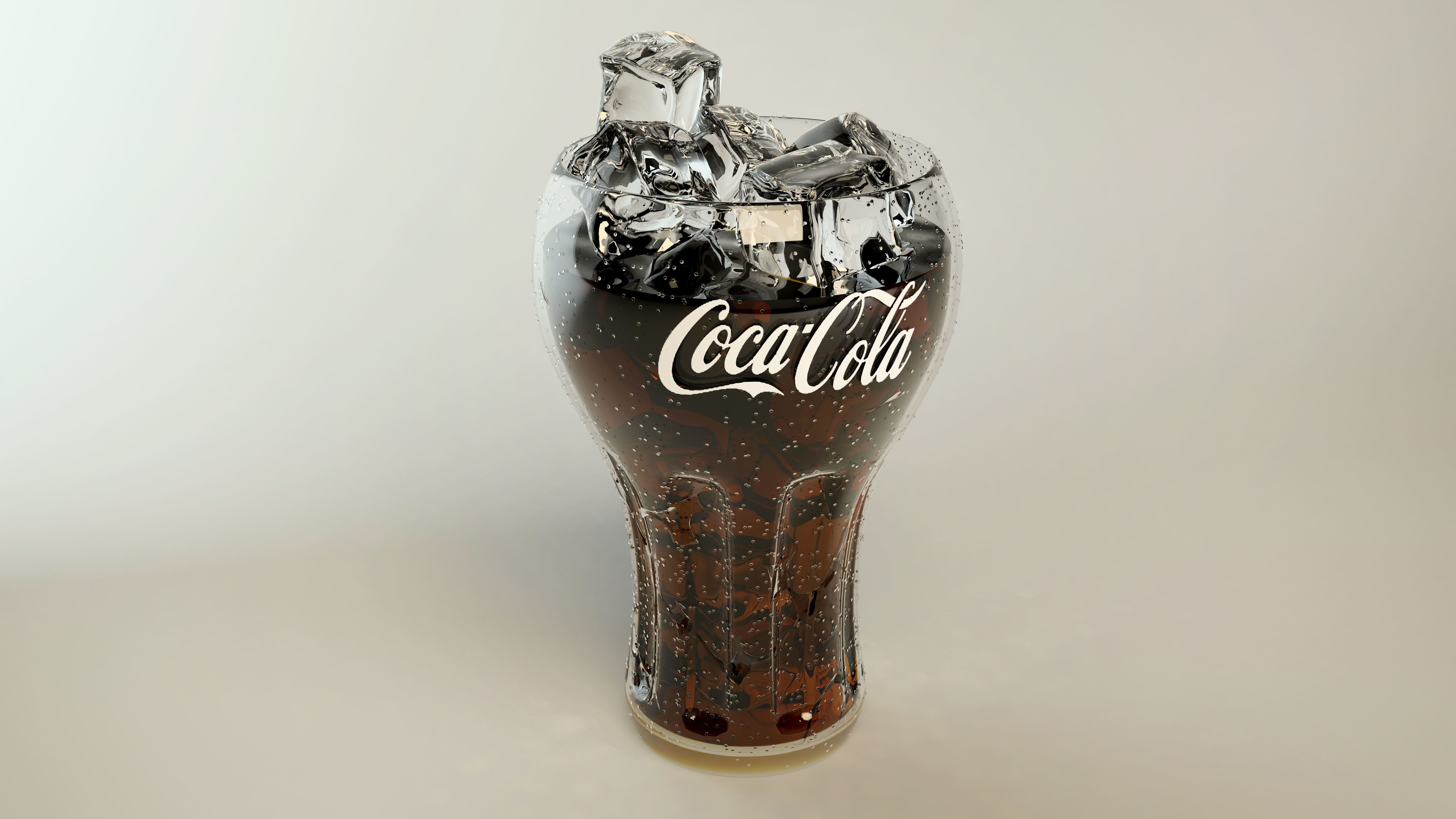 Photo Realistic Coca-Cola Glass 3D model | CGTrader