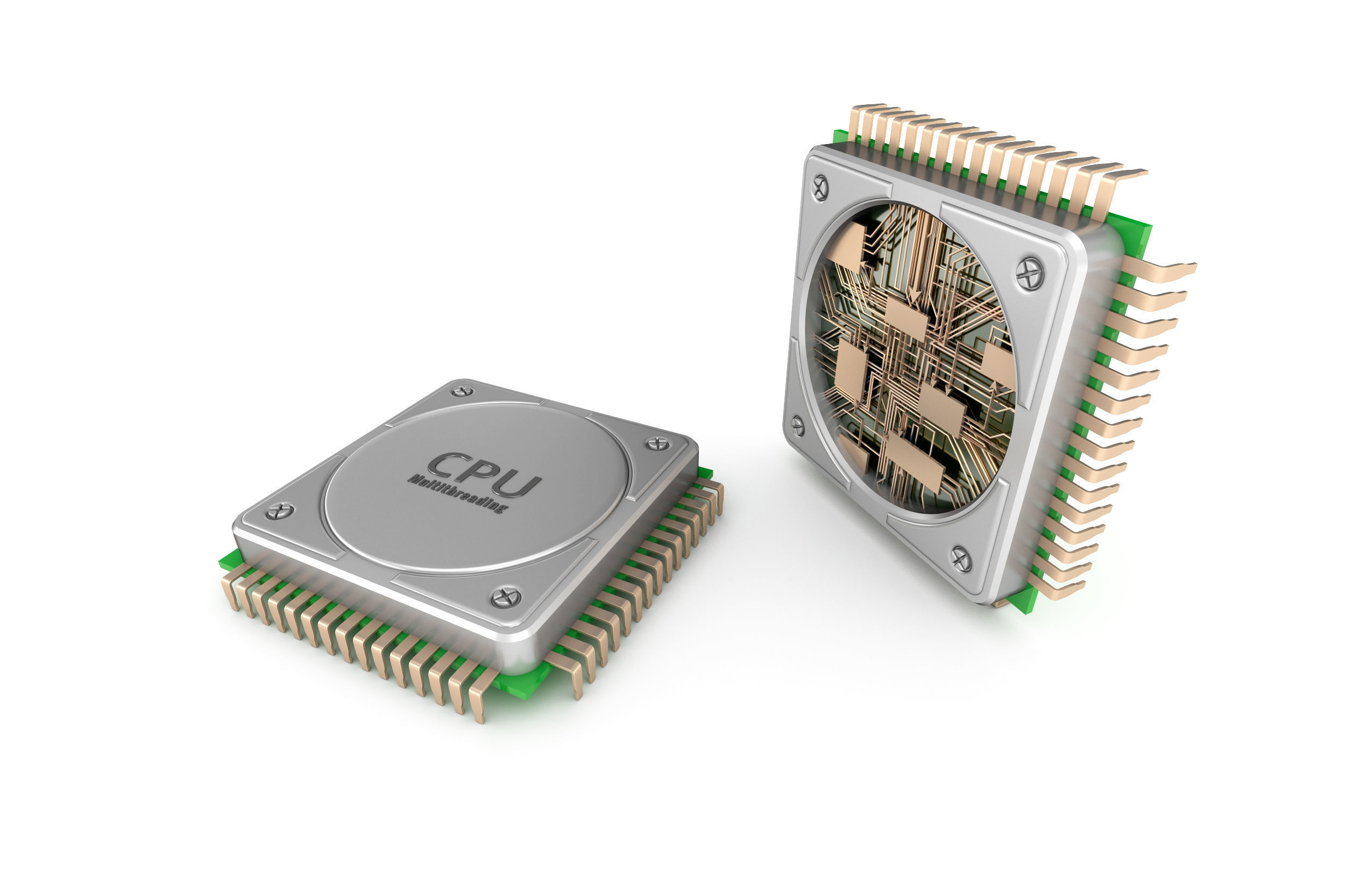 Central computer processors CPU 3D model 3D model | CGTrader