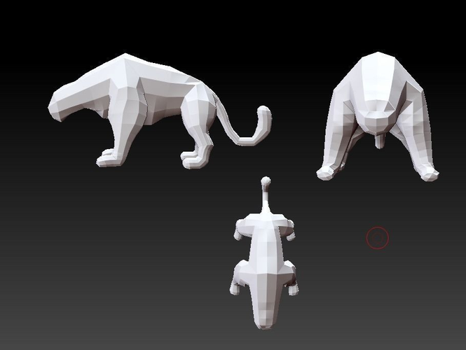 3D model base mesh tiger VR / AR / low-poly | CGTrader