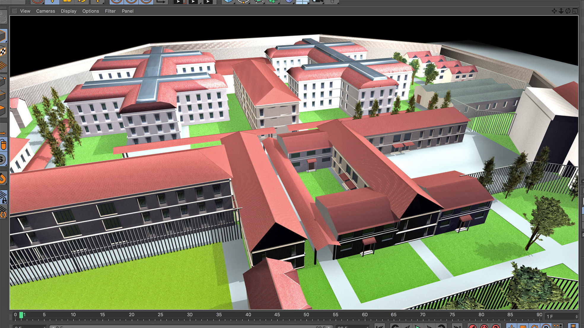 Prison layout 3D model | CGTrader