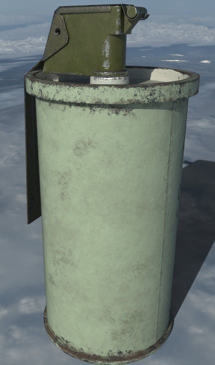 3D model AN-M8 Smoke Grenade VR / AR / low-poly | CGTrader