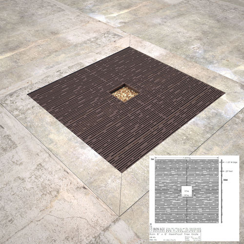 Tree Grate 01 3D model | CGTrader