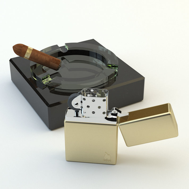 3D model Zippo lighter cigar | CGTrader