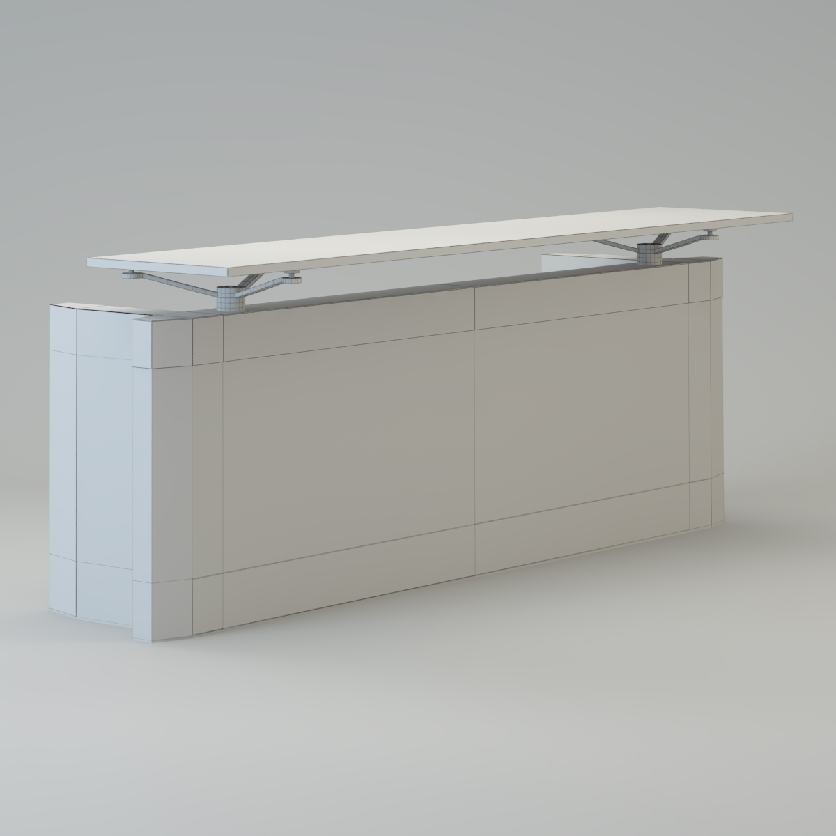 Contemporary reception desk 3D model | CGTrader