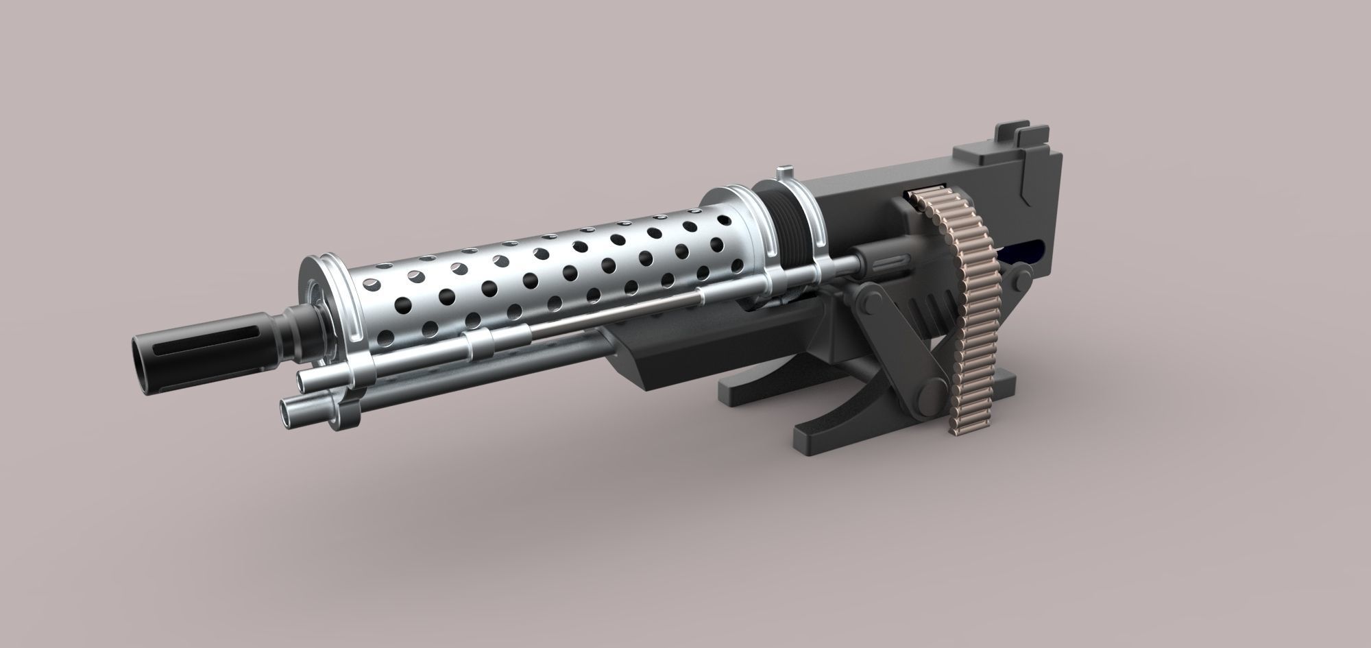 Machine gun 3D model | CGTrader