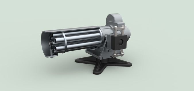 Machine gun 2 3D model | CGTrader