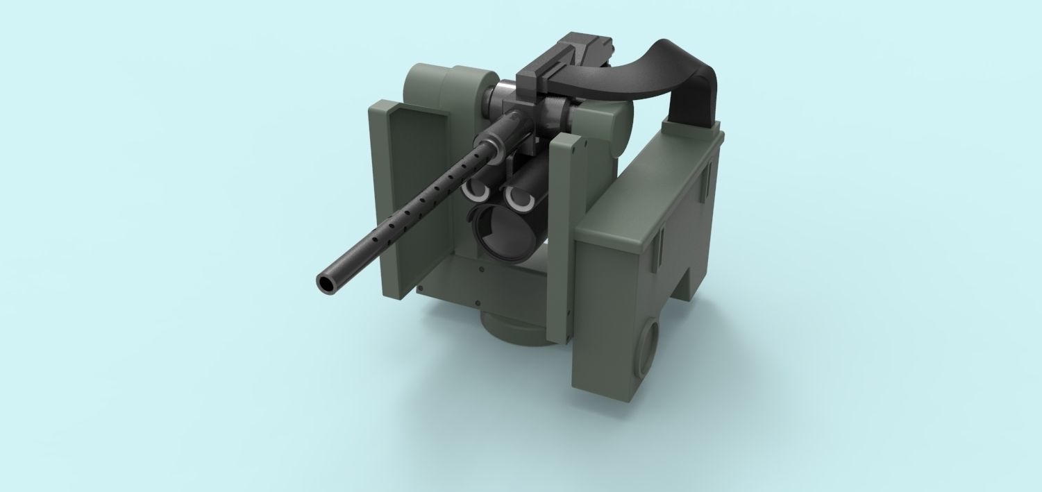 Machine gun 3 3D model | CGTrader