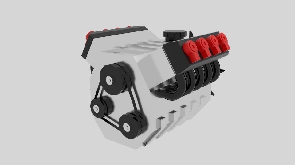 3D model Cartoon Engine VR / AR / low-poly | CGTrader