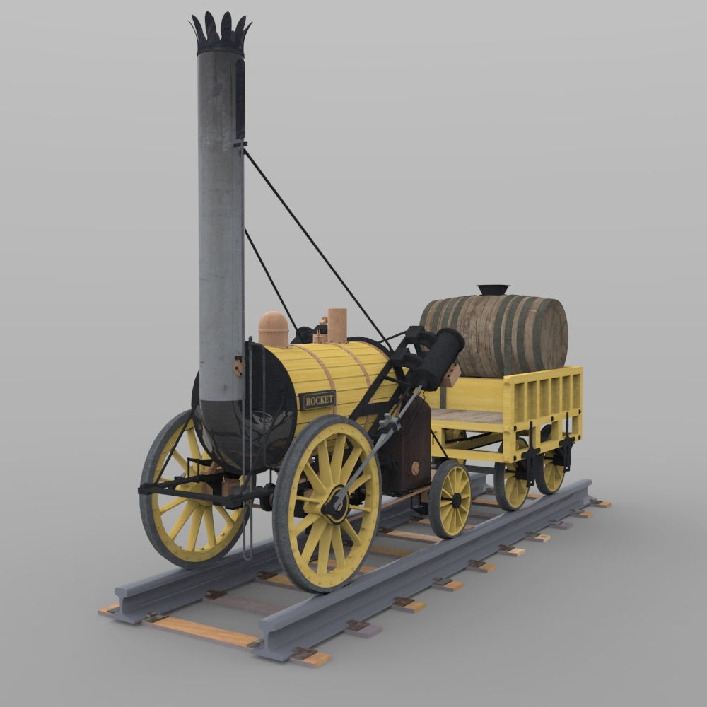Rocket Train 3D model | CGTrader