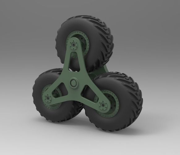 Terrastar wheel system 3D model | CGTrader
