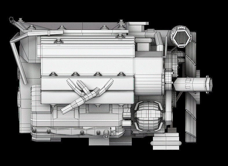 Car Engine 3D model | CGTrader