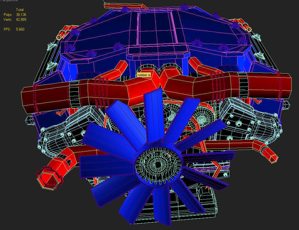 Car Engine 3D model | CGTrader