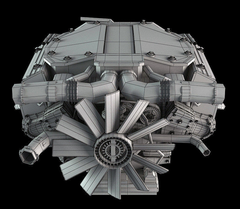Car Engine 3D model | CGTrader