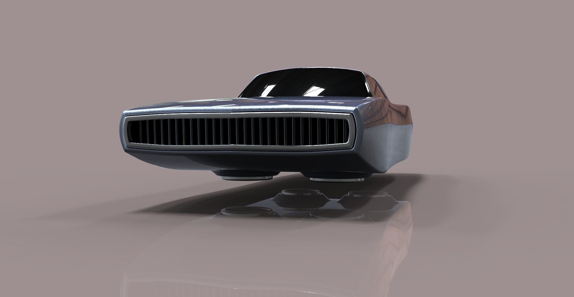 Flying Dodge Charger 3D model | CGTrader