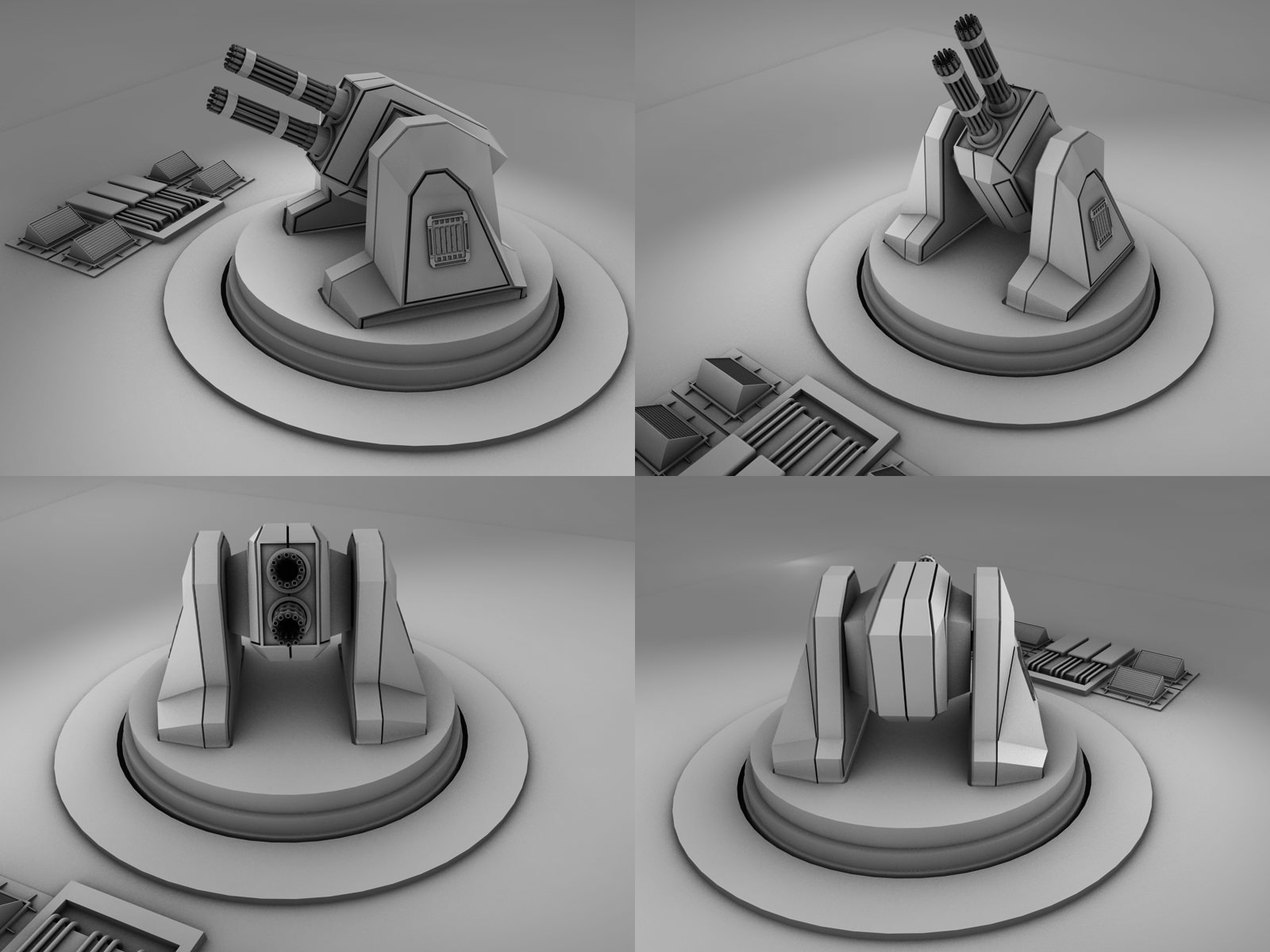 Turret 3D model | CGTrader
