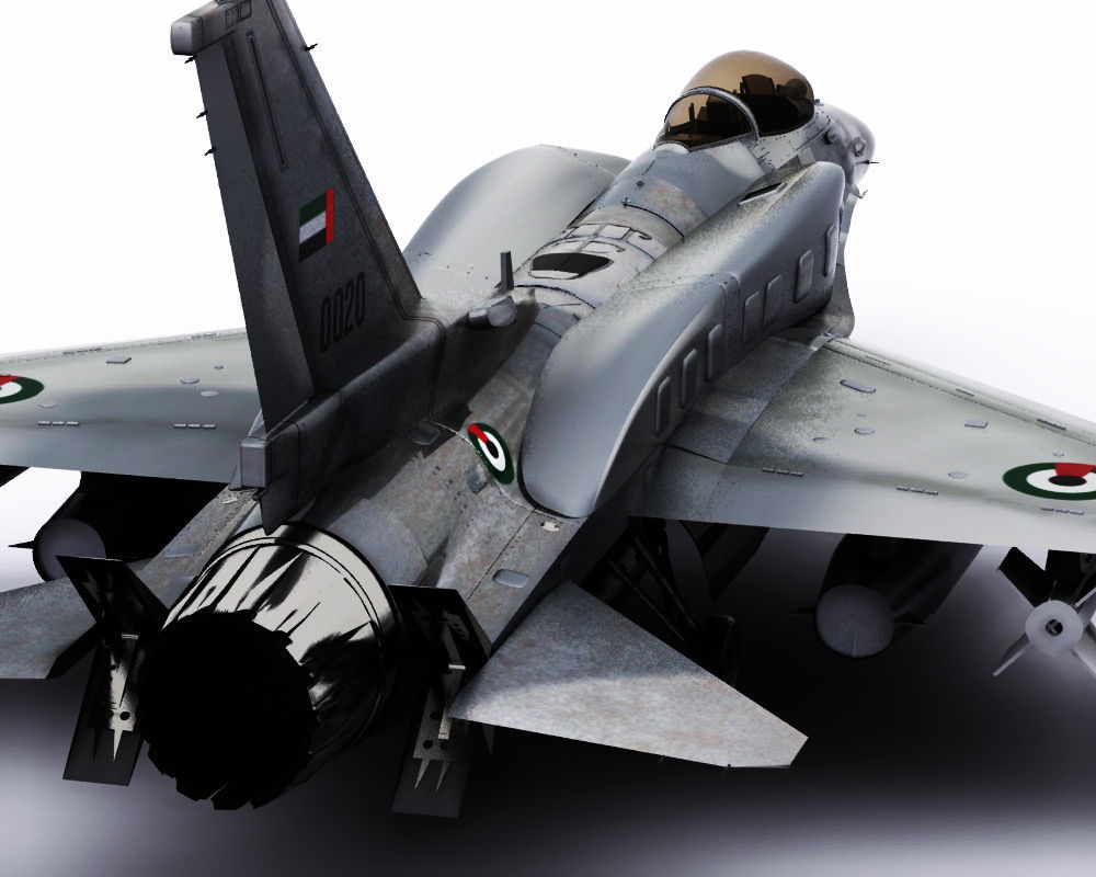 F-16 E Desert Falcon 3D model rigged | CGTrader