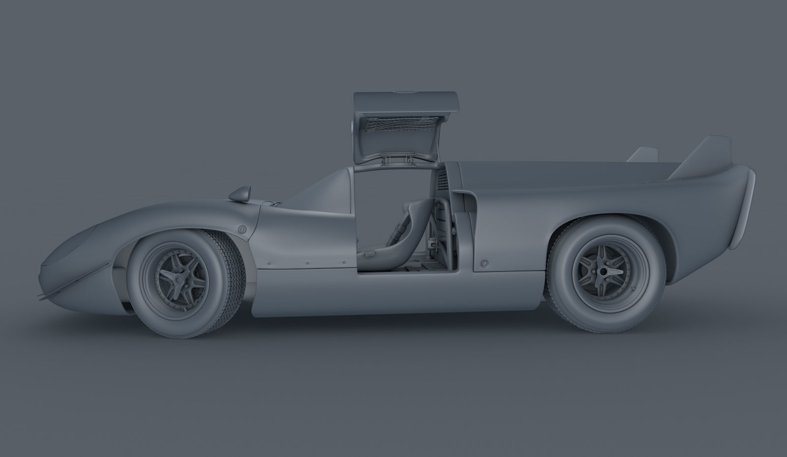 Lola MK III T70 Racing Car 3D model | CGTrader