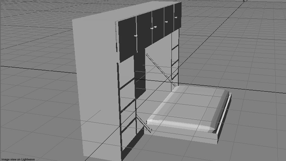 Bed - Murphy Bed 3D model | CGTrader