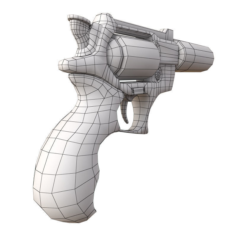 3D model Revolver VR / AR / low-poly | CGTrader