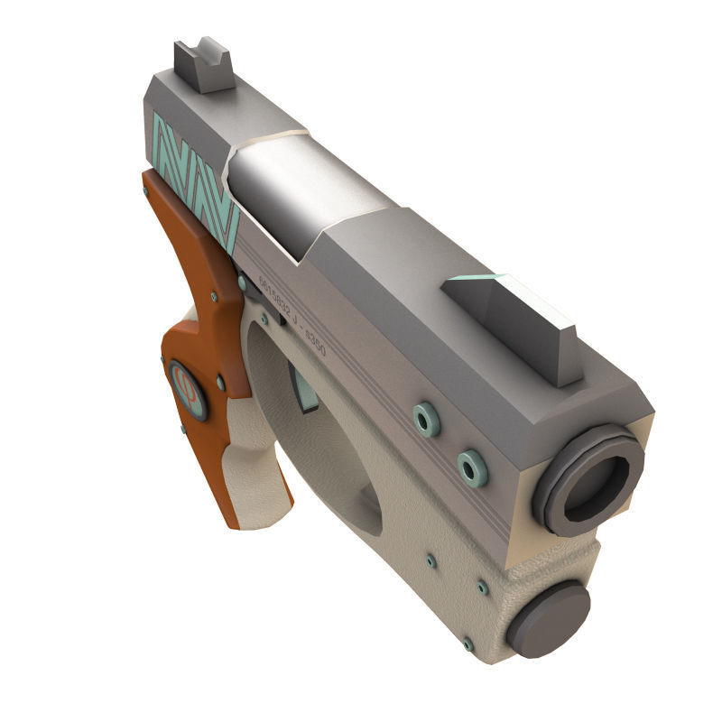 3D model Handgun VR / AR / low-poly MAX OBJ FBX TGA | CGTrader.com