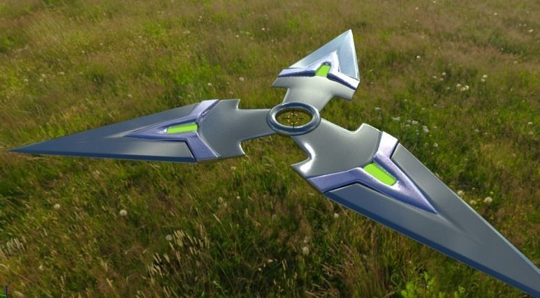 Overwatch Genji Shuriken Free 3d Model Cgtrader