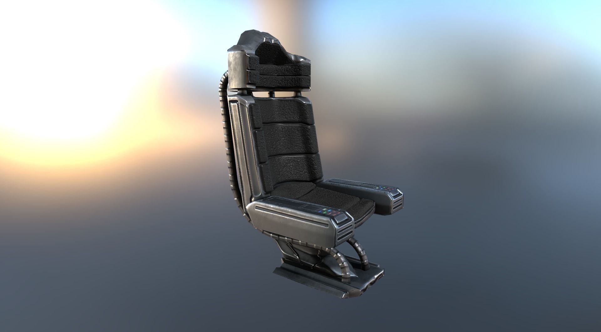 3D model Futuristic control module Basic Version VR / AR / low-poly ...