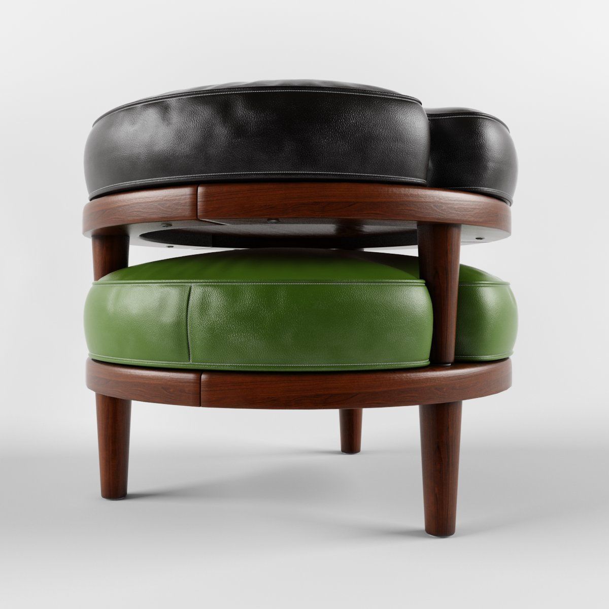 Stackable ottoman model 3D model | CGTrader