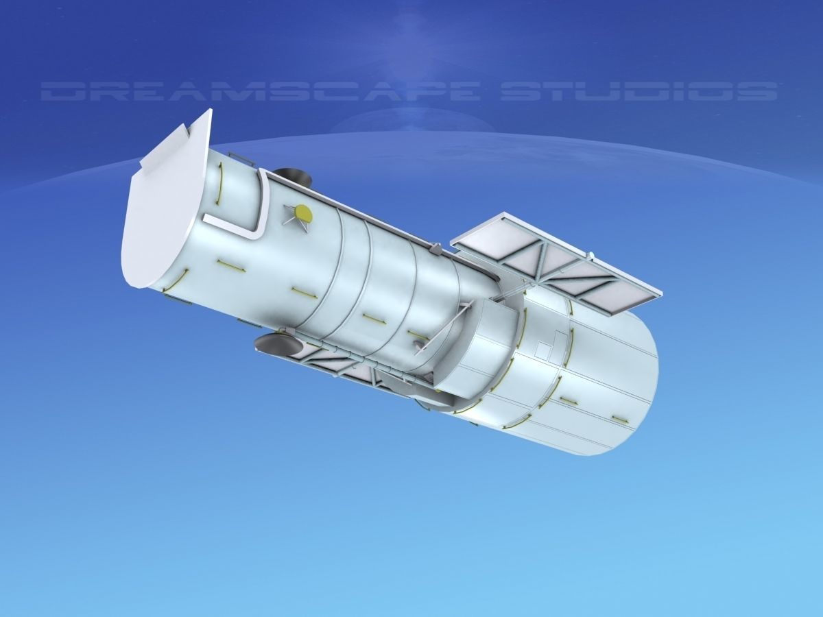 Hubble Space Based Telescope 3D model rigged | CGTrader