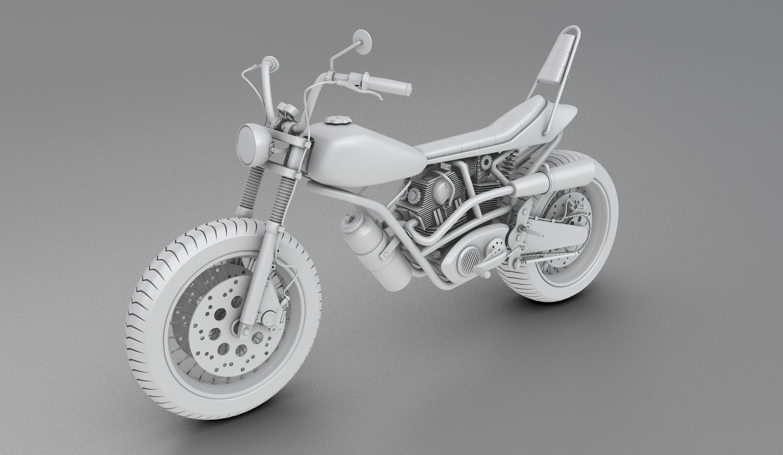 Chopper Hawk Concept Bike 3D model | CGTrader