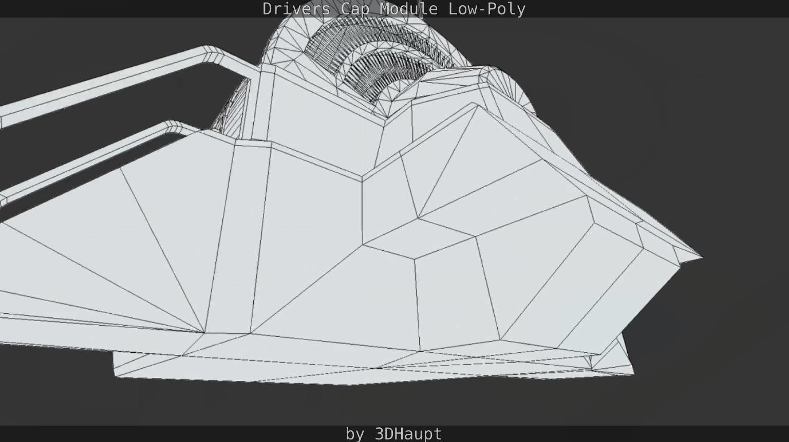 3D model Drivers Cap Module Low-Poly VR / AR / low-poly rigged animated ...