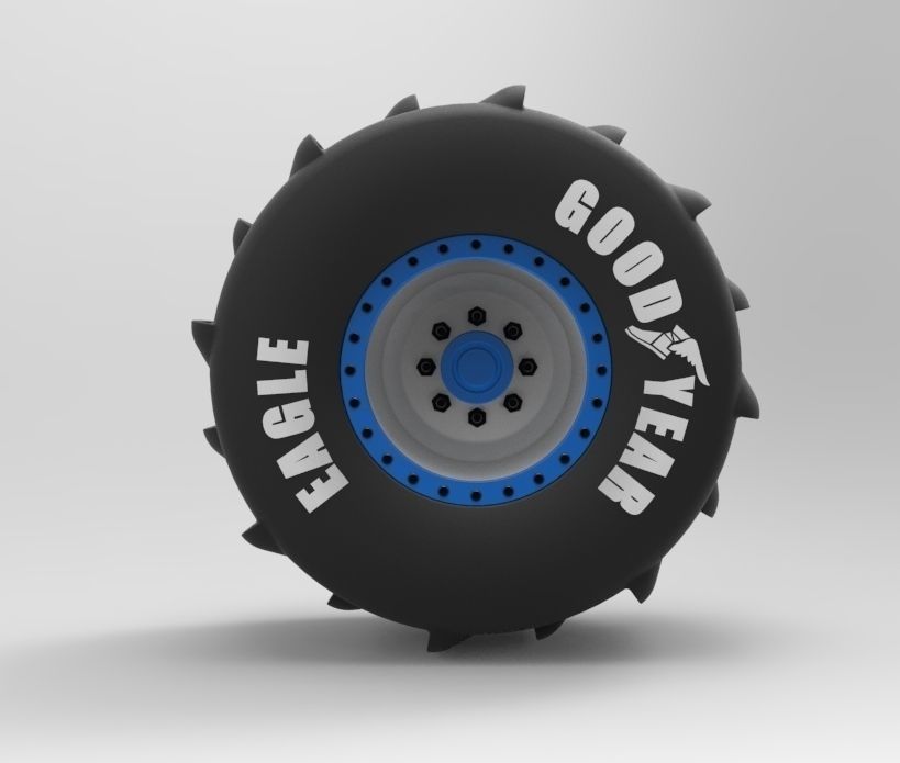 Mud wheel 3D model | CGTrader