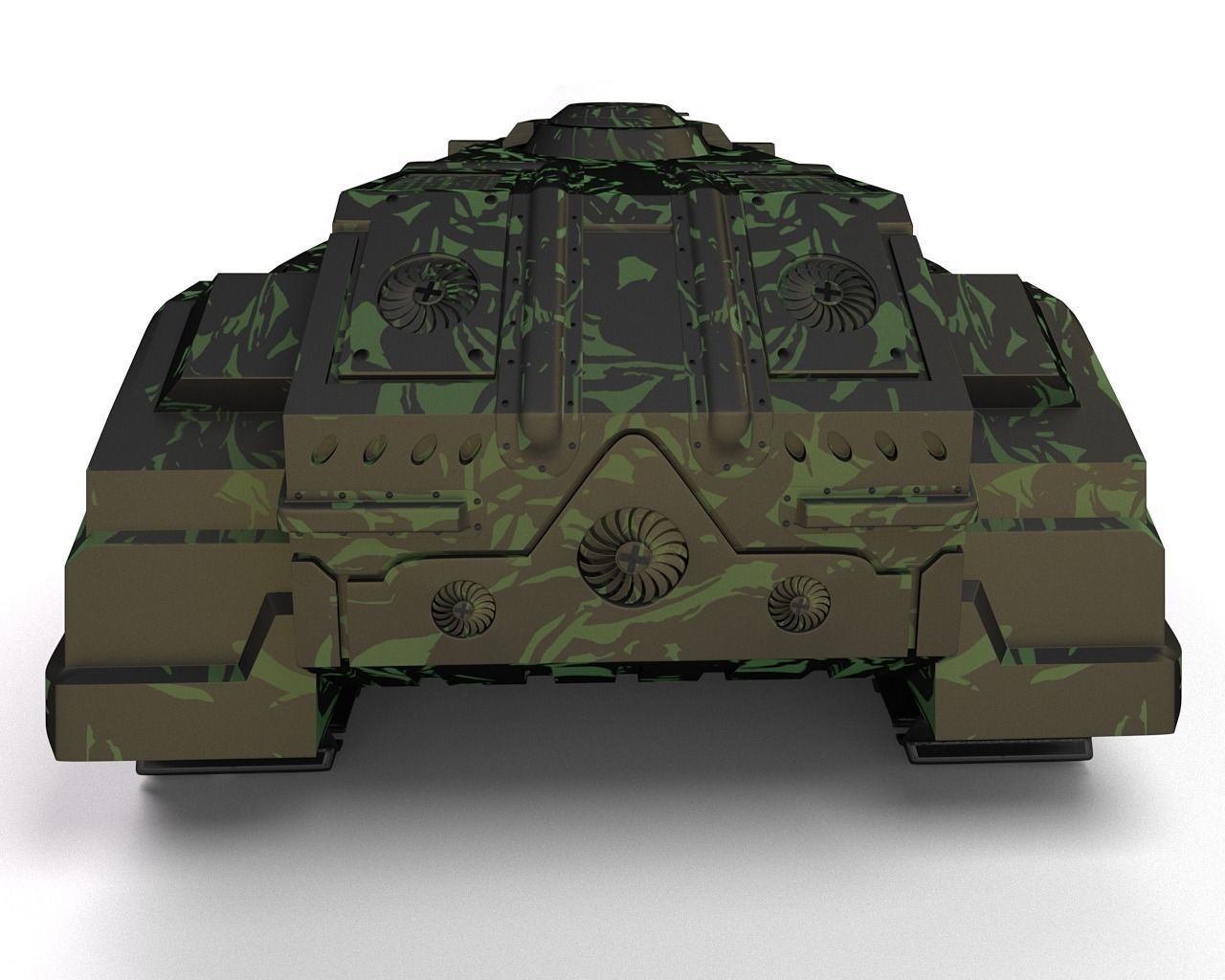 Futuristic fantastic tracked armored jeep 3D model | CGTrader