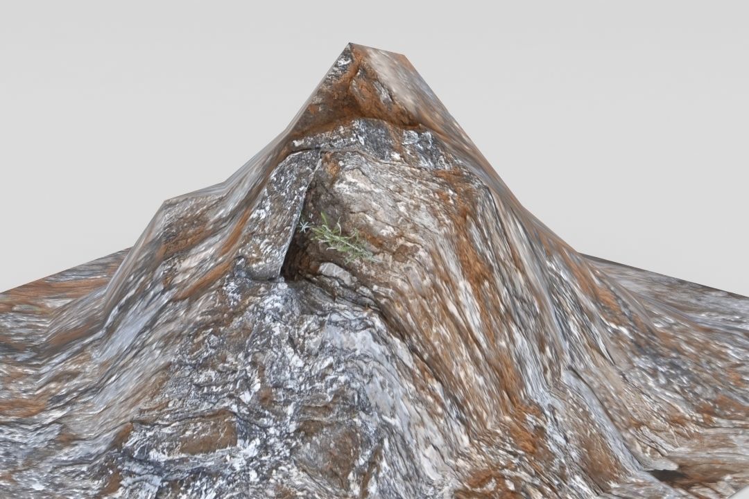 3D model Low Poly Mountain Hill Terrain VR / AR / low-poly | CGTrader