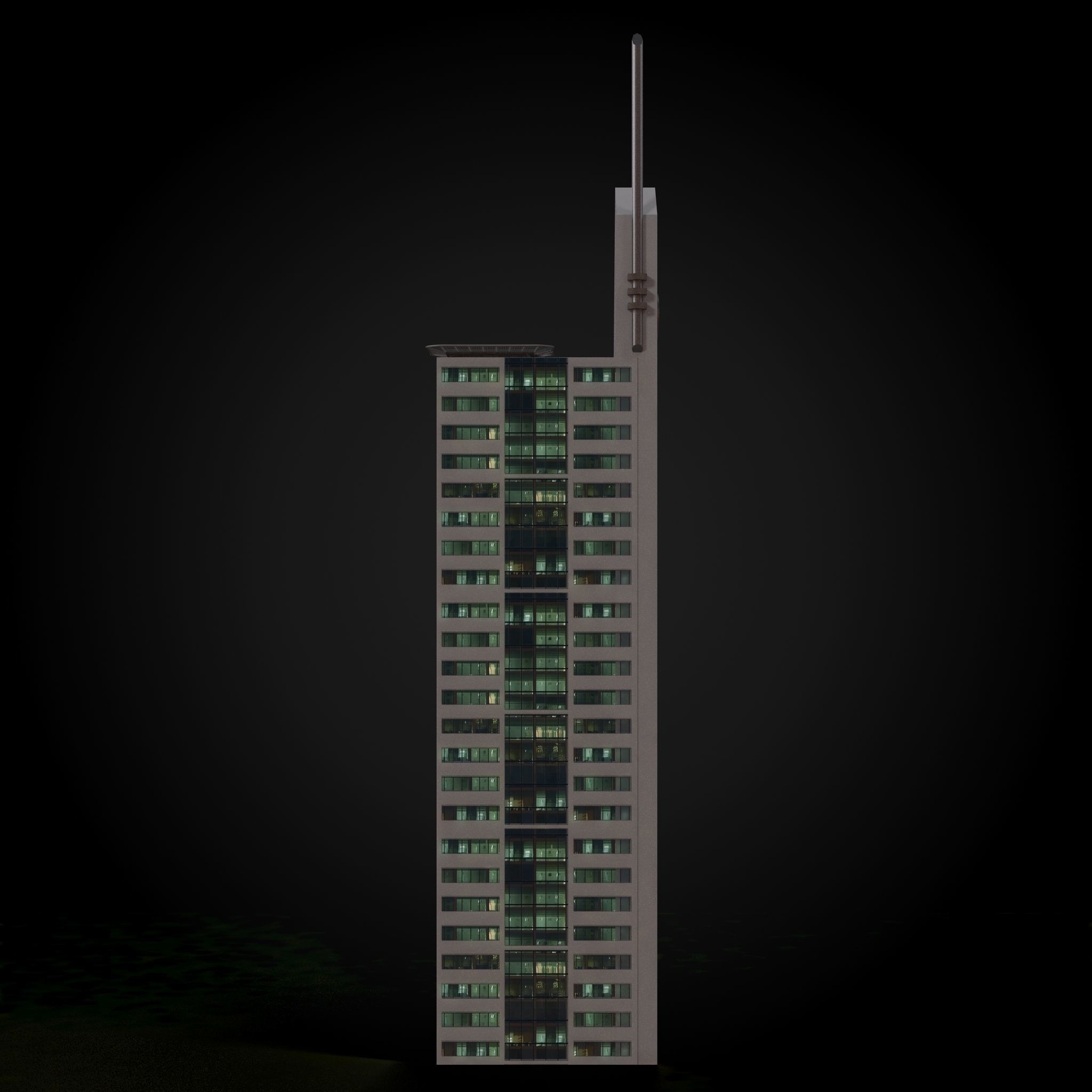 3D model Skyscraper tall building VR / AR / low-poly | CGTrader