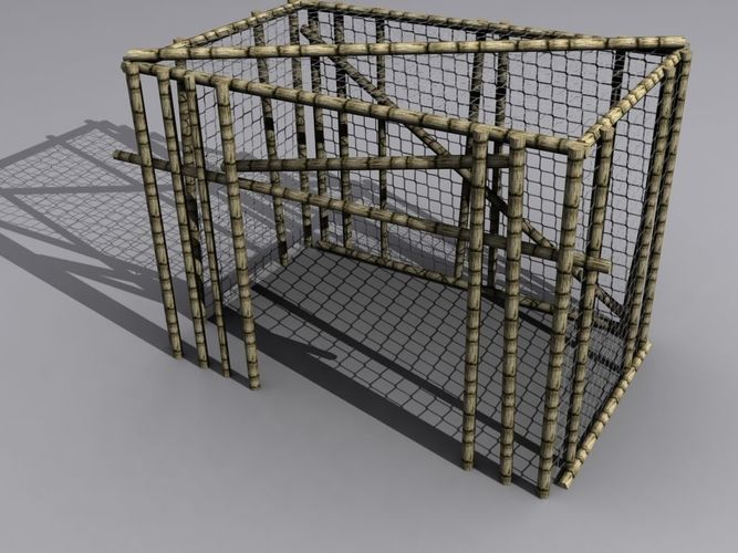 3D model cage low poly VR / AR / low-poly | CGTrader
